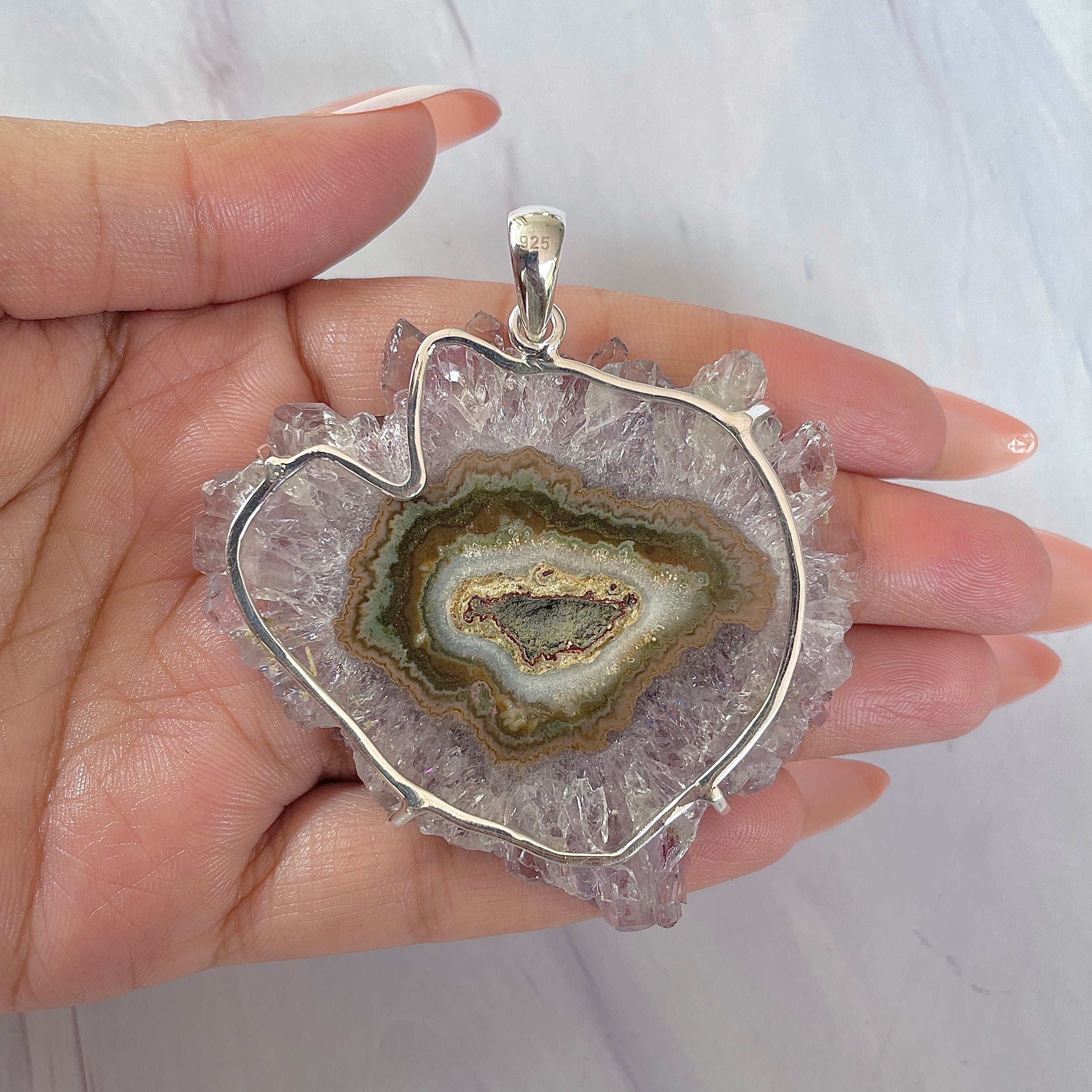 Amethyst Stalactite Pendant-(ASL-P-320.) – Sagacia Jewelry