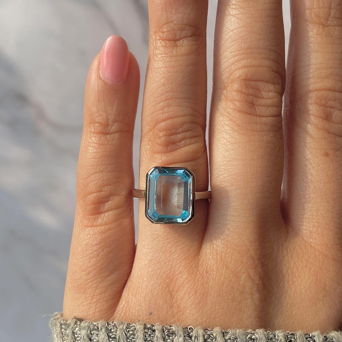 Dainty Blue Topaz Rings | Buy Dainty Blue Topaz Ring Online in USA ...