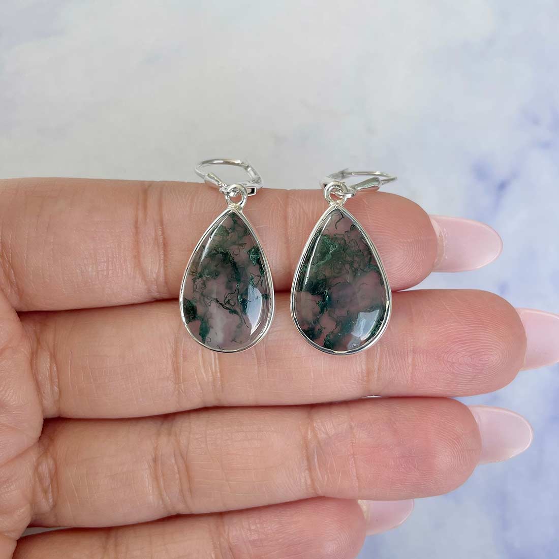 Moss Agate Jewelry | Buy 925 Sterling Silver Moss Agate Jewelry ...