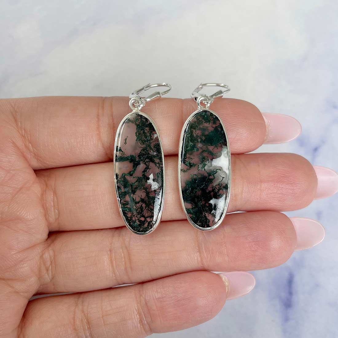 Moss Agate Jewelry | Buy 925 Sterling Silver Moss Agate Jewelry ...