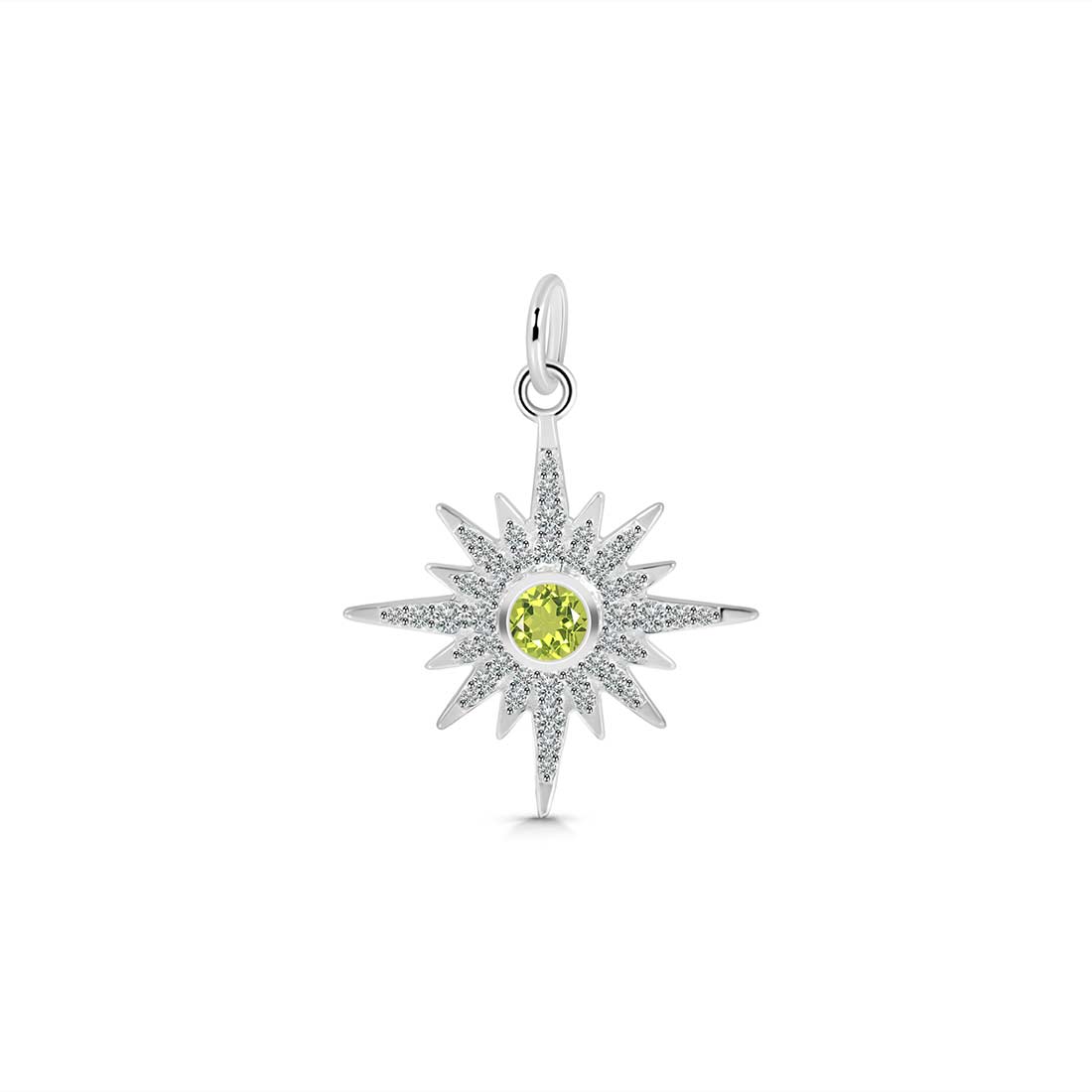Dainty Peridot Pendants | Buy Silver Peridot Pendant Online in USA ...