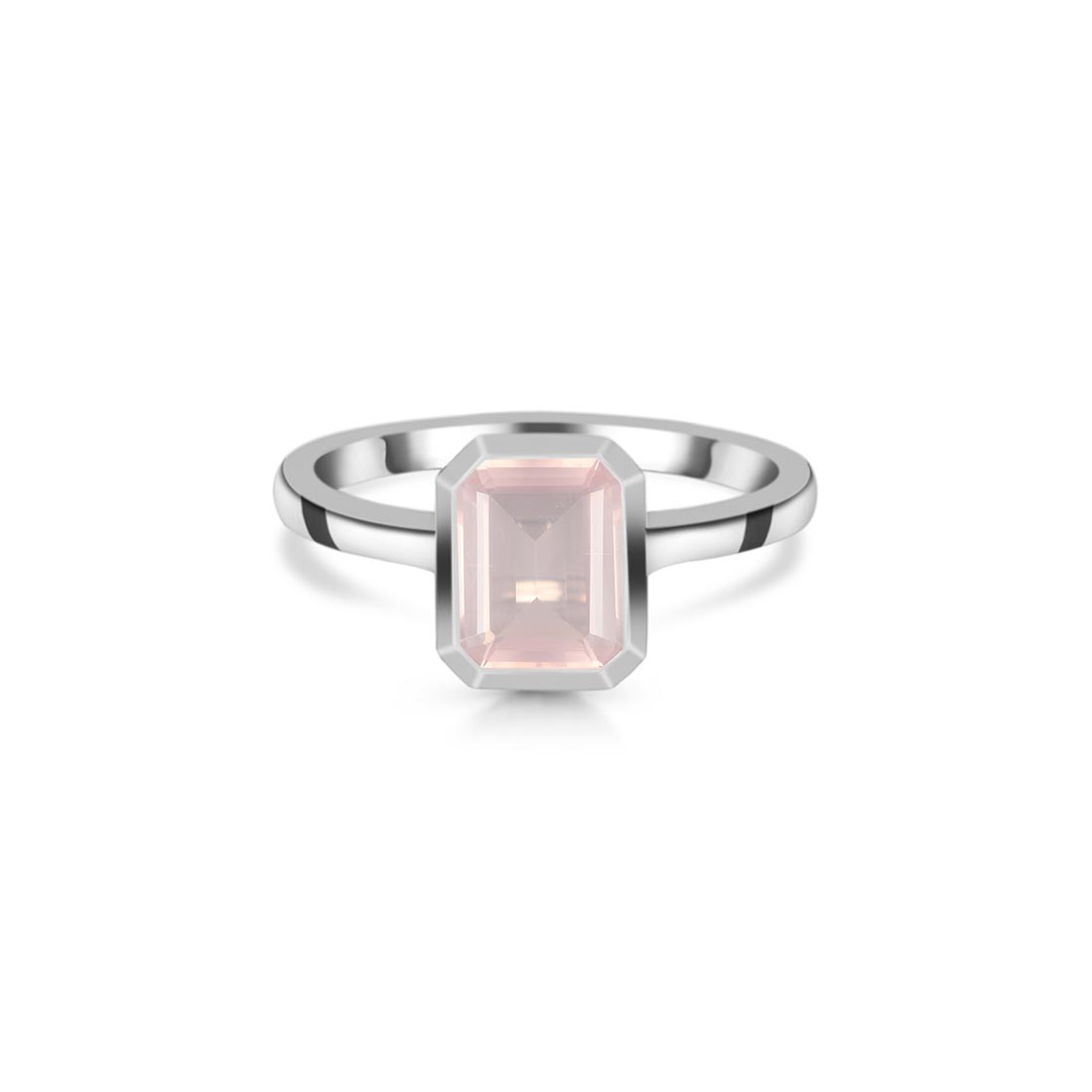 Dainty Rose Quartz Rings | Buy Natural Rose Quartz Gemstone Ring Online in USA – Sagacia Jewelry